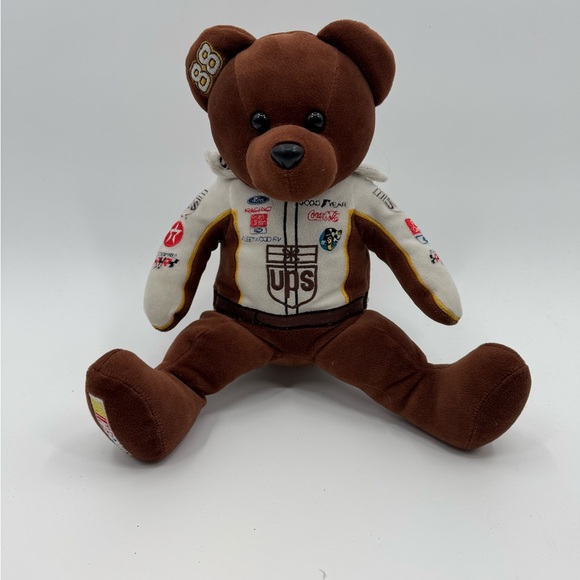Toys | Brown Nascar Ups Racing Teddy Bear Plush Toy | Poshmark